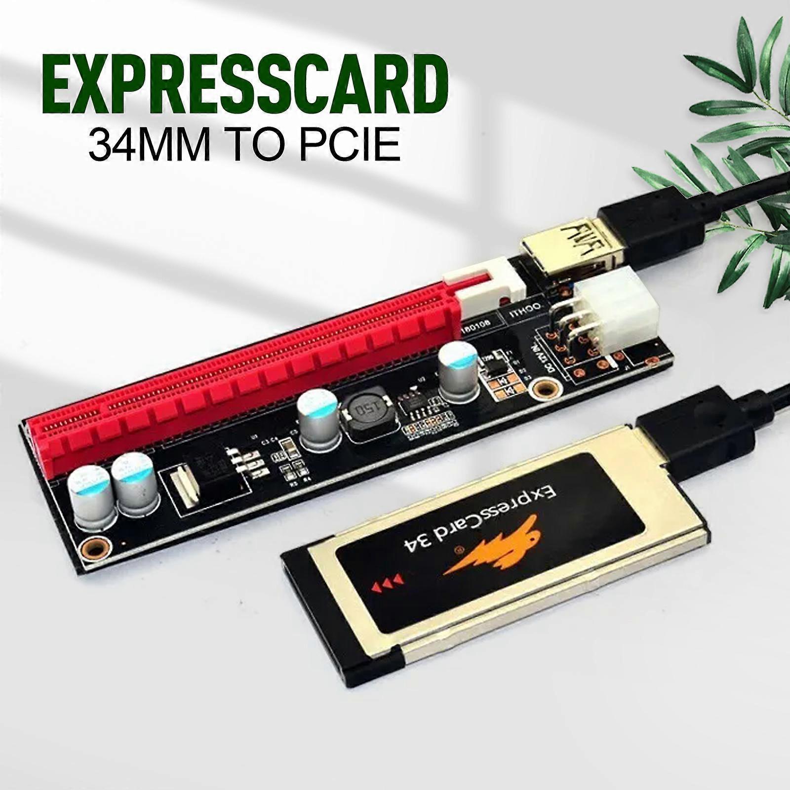 Expresscard Express New Card 34mm to PCI-E Riser For Laptop External ...