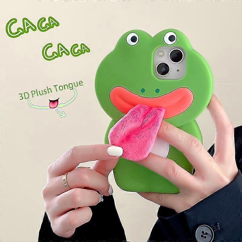 3D Funny and Silly Weird Frog Phone Cases [3D Plush Tongue] Ugly Phone ...