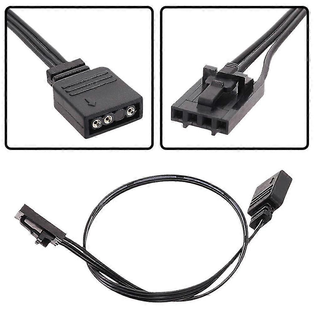 For Corsair 4 Pin RGB to Standard ARGB 5V 3 Pin Connector w/ Adapter 25cm Cable | Fruugo UK