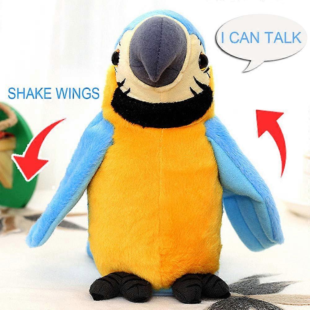 Talking Parrot Toy Mimicry Speaking Plush Toy Repeat What You Say ...