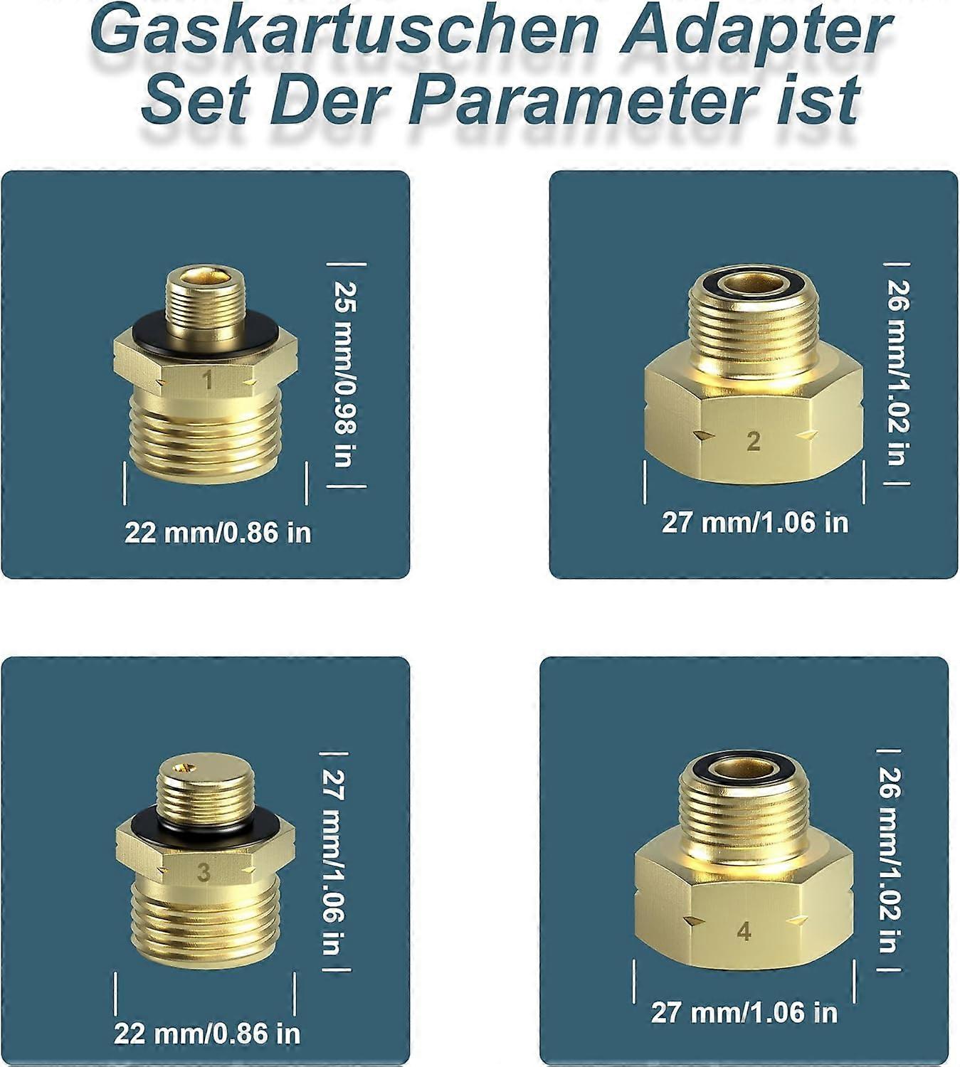 Gas Cartridge Adapter Gas Bottles Adapter for Filling German Gas ...