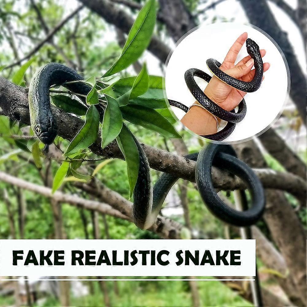 Fake Realistic Snake Lifelike Real Scary Rubber Trick Toy Prank Party ...