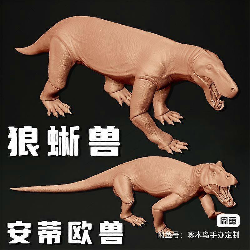 1/35 17cm Permian Period Dimetrodon model Pareiasaurus Inostrancevia ...