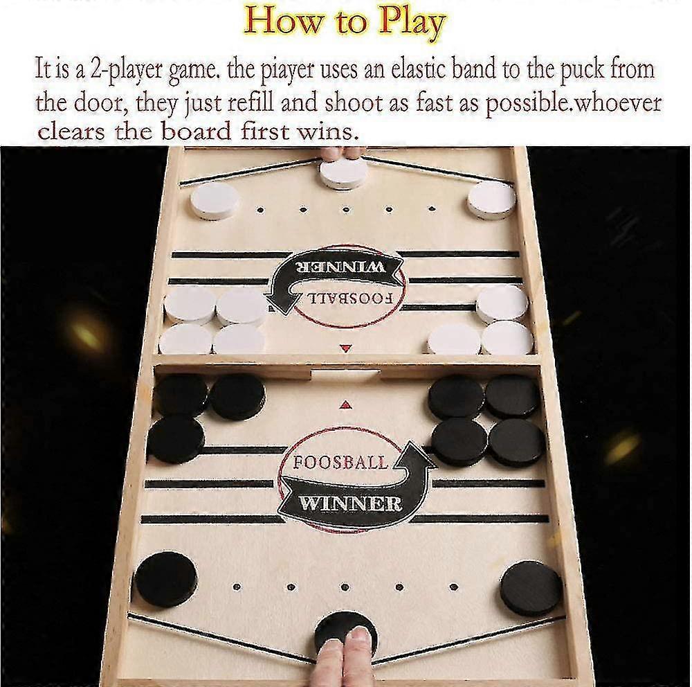 Large Size Fast Sling Puck Game For Adult And Kids Family Board Game ...