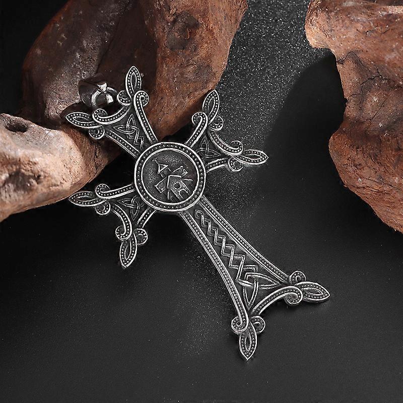 Stylish Valknut Celtic Cross Pendant Armenian Cross or Khachkar Cross ...