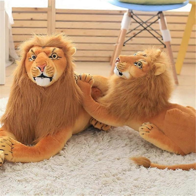 Giant Lion Stuffed Animal, Lifelike Stuffed Lion Plush Toy | Fruugo UK
