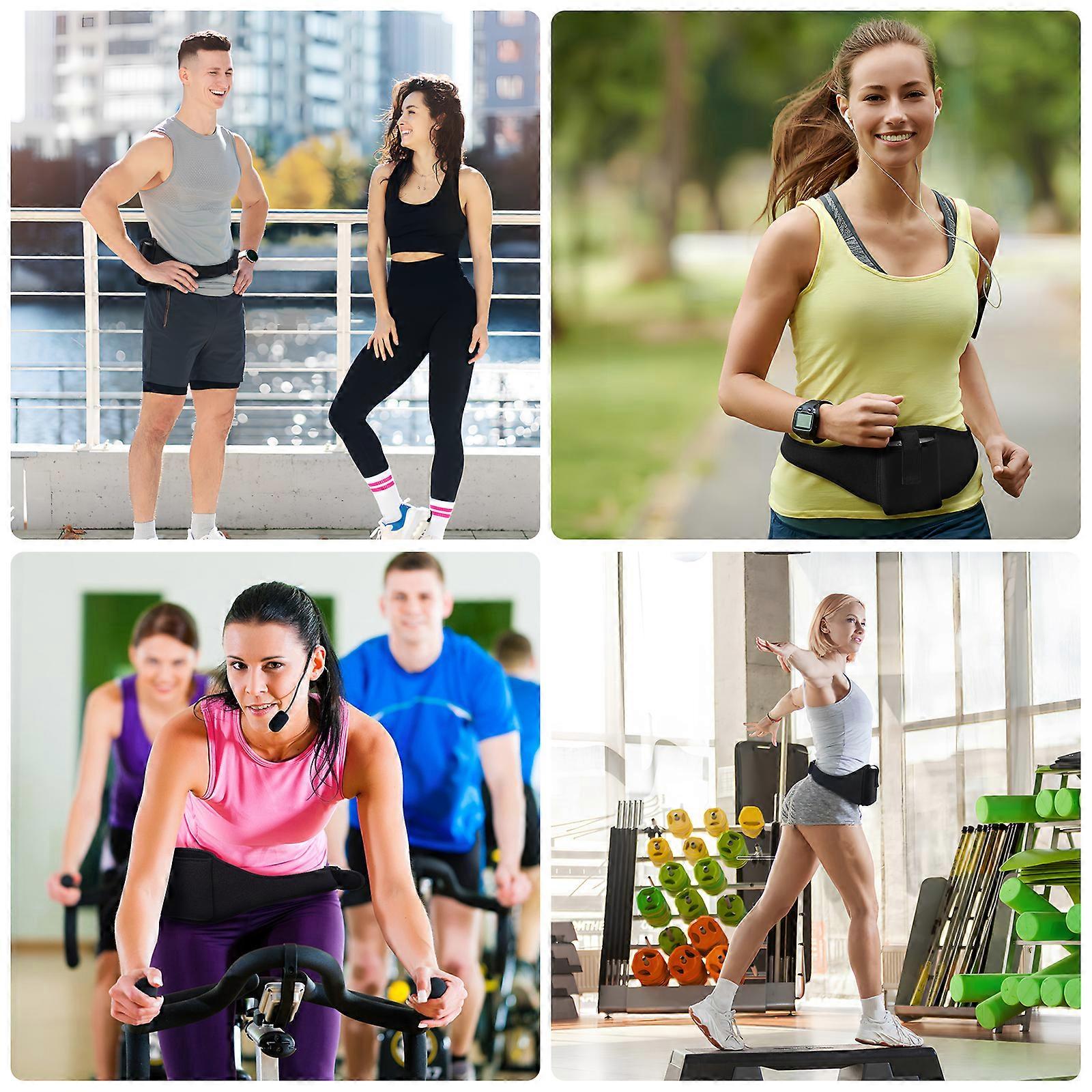 Mic Belt Fitness Waist Pack Adjustable Microphone Carrier Bag ...