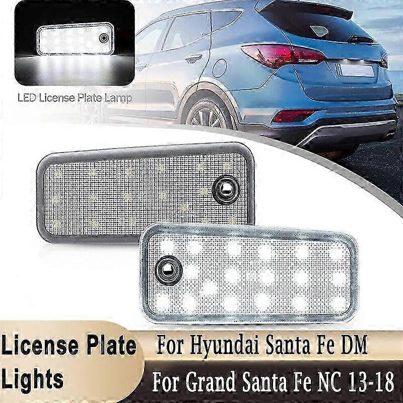 18 LED License Number Plate Light Tag Lamp For Hyundai Santa Fe DM ...