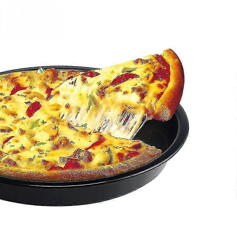 6/7/8/9/10/12/13 Inch Round Pizza Plate Pizza Pan Deep Dish Tray Carbon ...