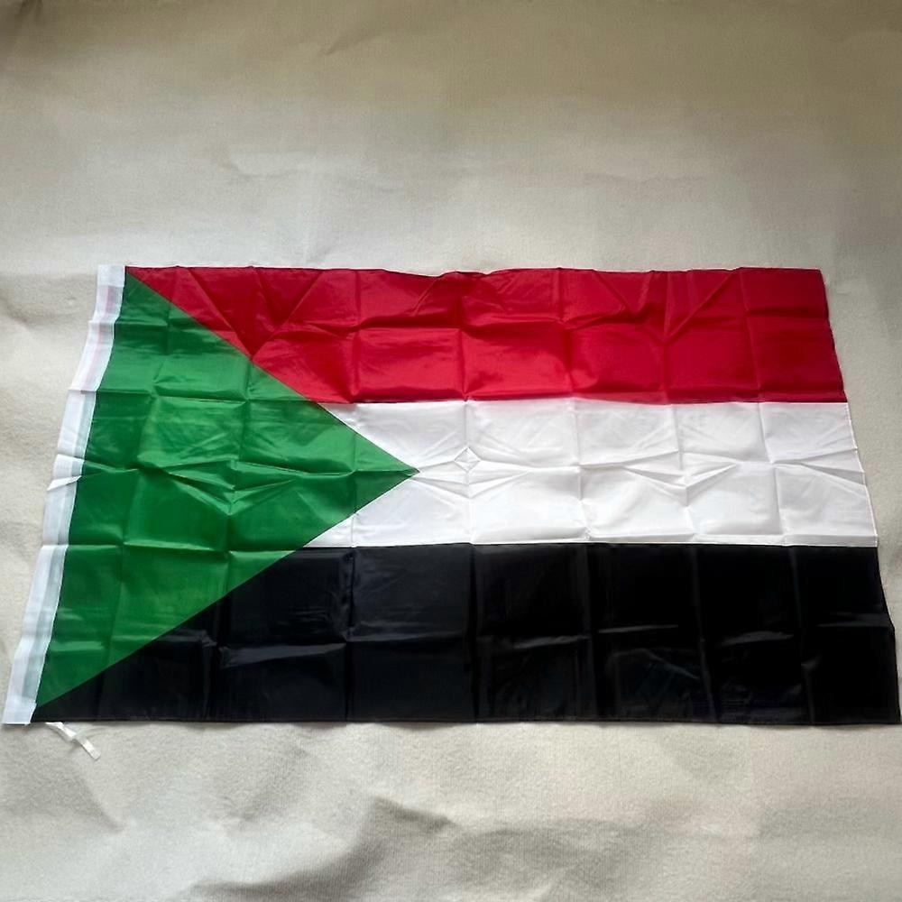YIXIN FLAG Sudan flag 150x90cm double side printed polyester hanging ...