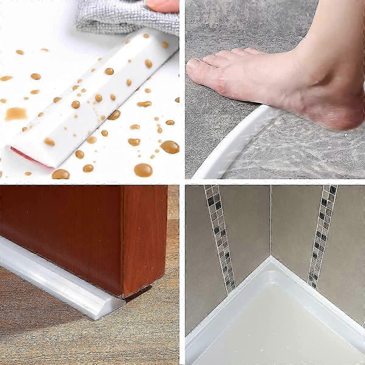 Self-Adhesive Shower Protection Bar, Shower Threshold, Water Dam ...