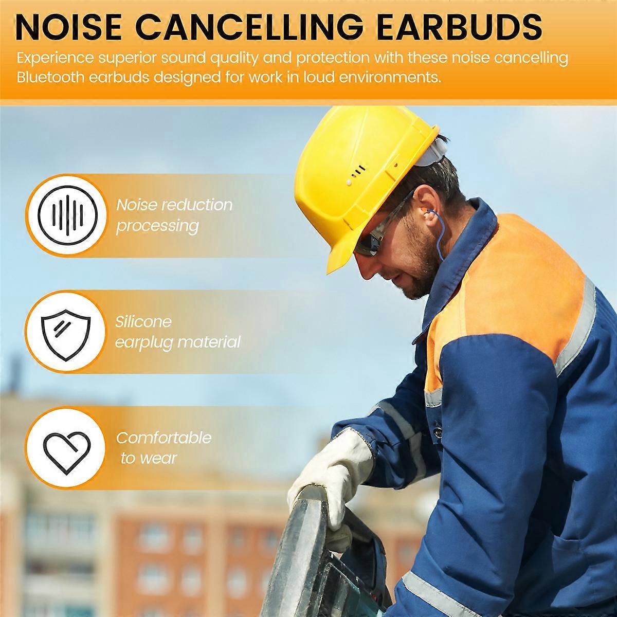 Ear Plugs Bluetooth Headset for Work, Hearing Protection, Suitable for ...
