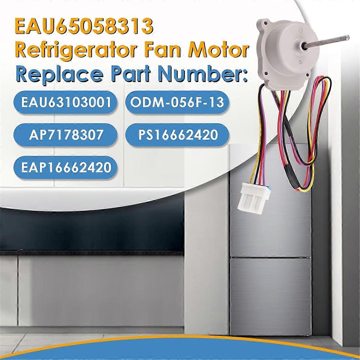 EAU65058313 Refrigerator Evapoartor Fan Motor for LG Kenmore Freezer ...