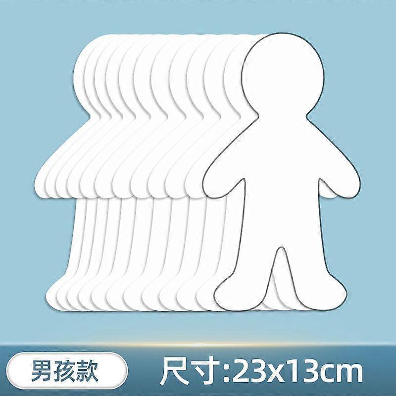 20pcs White Paperboard People Cutouts Blank Human Shapes Children's ...