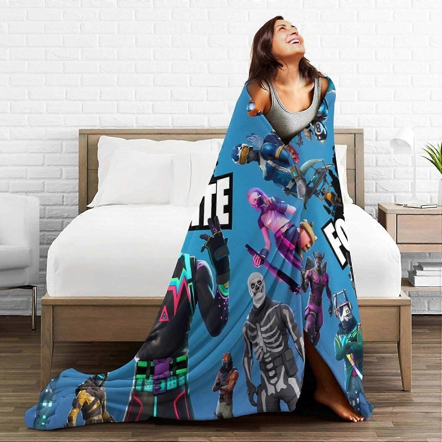 Game Blanket Cartoon Throw Blanket Ultra-Soft Blanket for Couch Bed ...