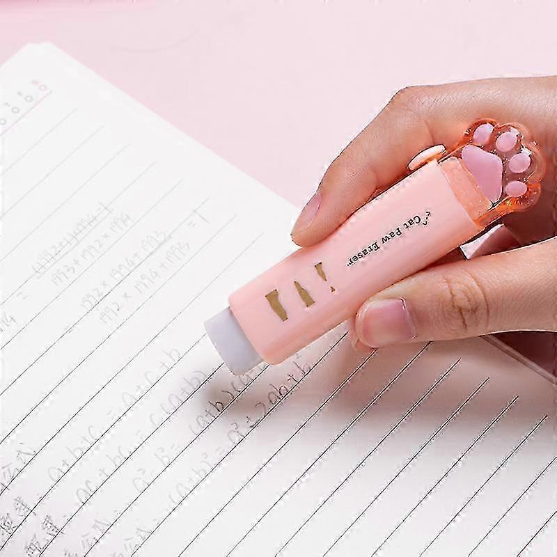 Creative Push Pull Eraser for Drawing, Retractable Cat Claw Design for ...