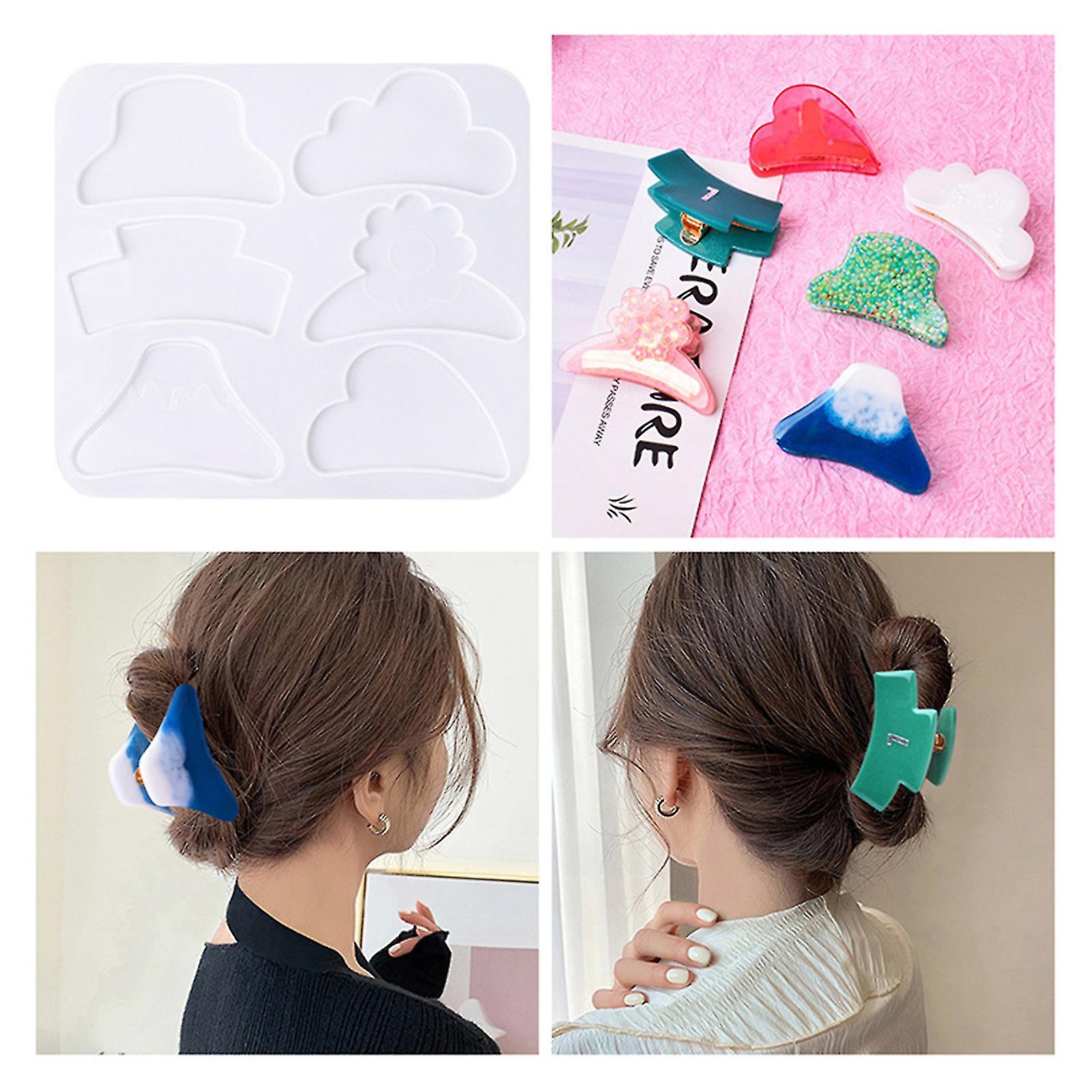 Hairpin Grasping Clip Uv Crystal Epoxy Mold Diy Crafts Jewelry Casting ...