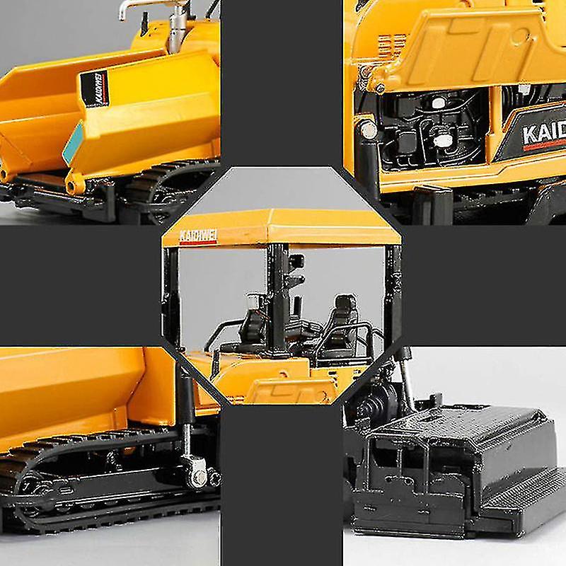 Alloy Diecast Paver Machine Paving Asphalt Highway Construction Truck 1 ...