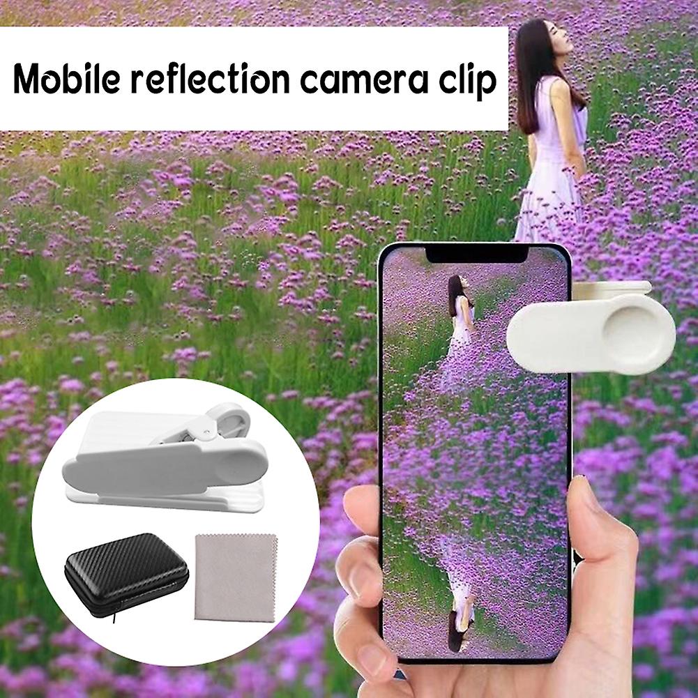 Smartphone Camera Mirror Reflection Clip Kit 3D Phone Reflection Shooting Clip for Phone Camera ...