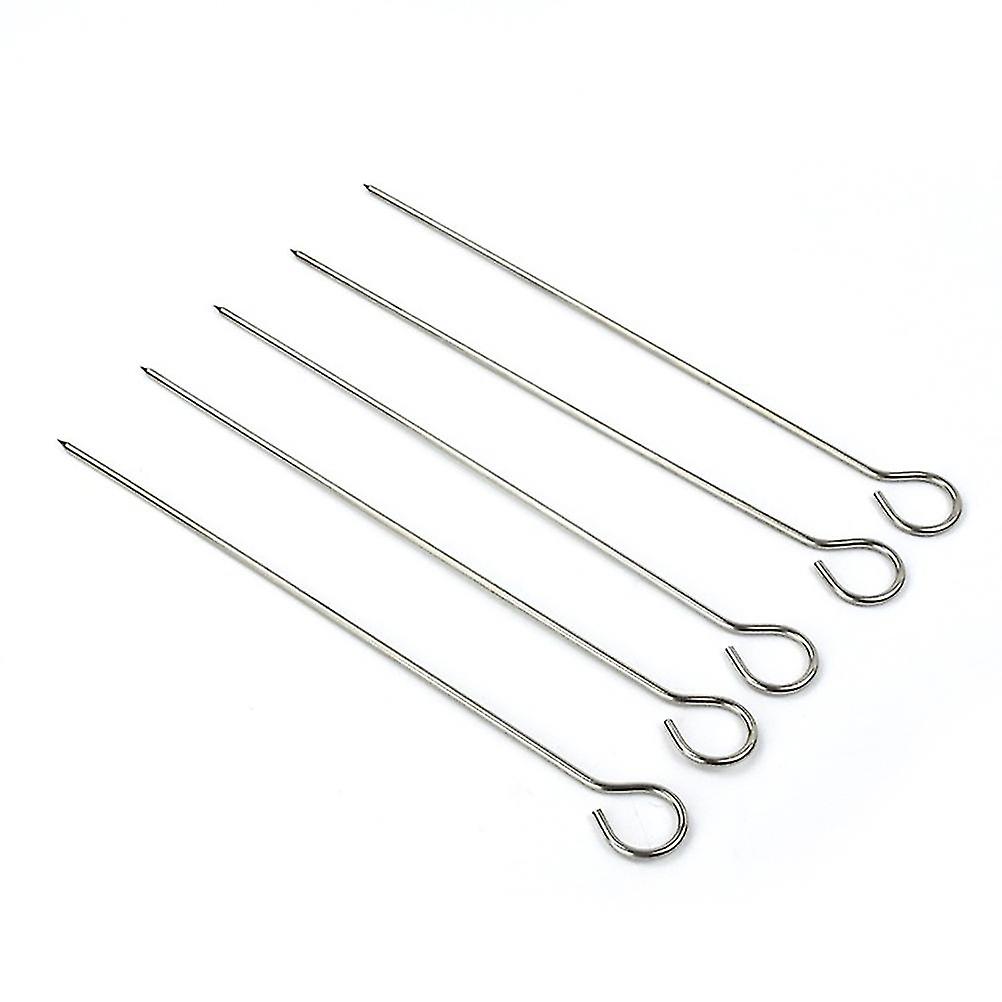 Stainless Steel Barbecue Skewers Set with Rack - Reusable Grilling ...