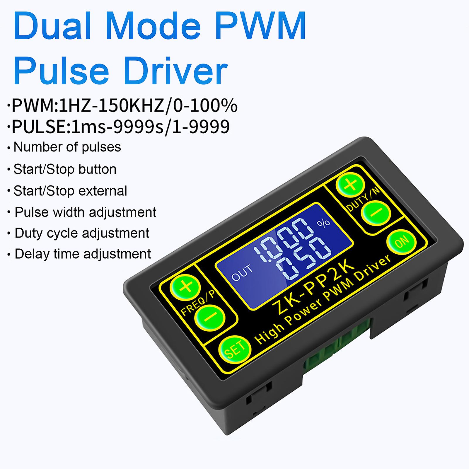 High-Power PWM Motor Speed Regulator with Dual Mode Selection Start/Stop Button Adjustable ...