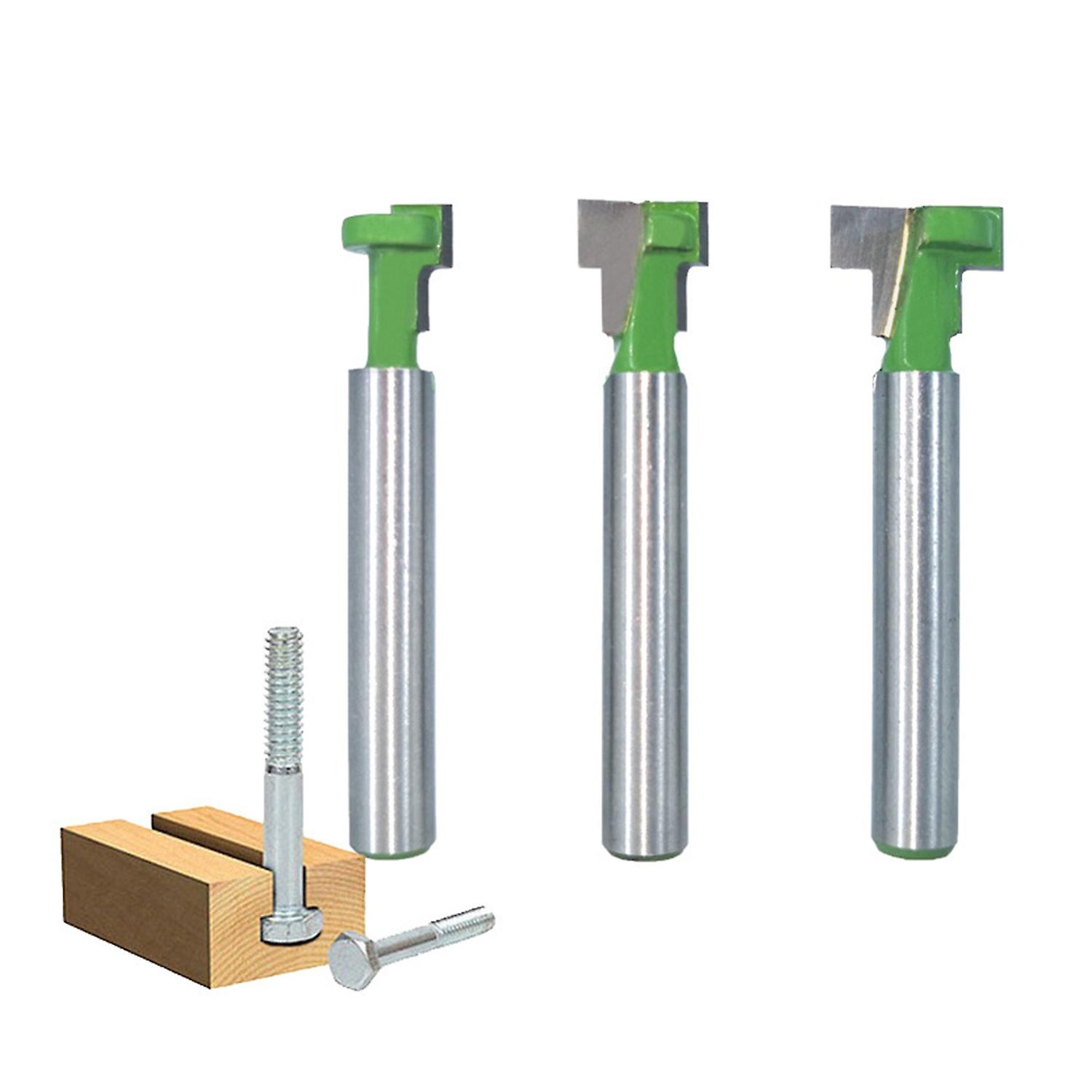 Keyhole Router Bits Set 6.35mm (1/4 Inch) Shank 5/16 3/8 & 1/2 Inch ...