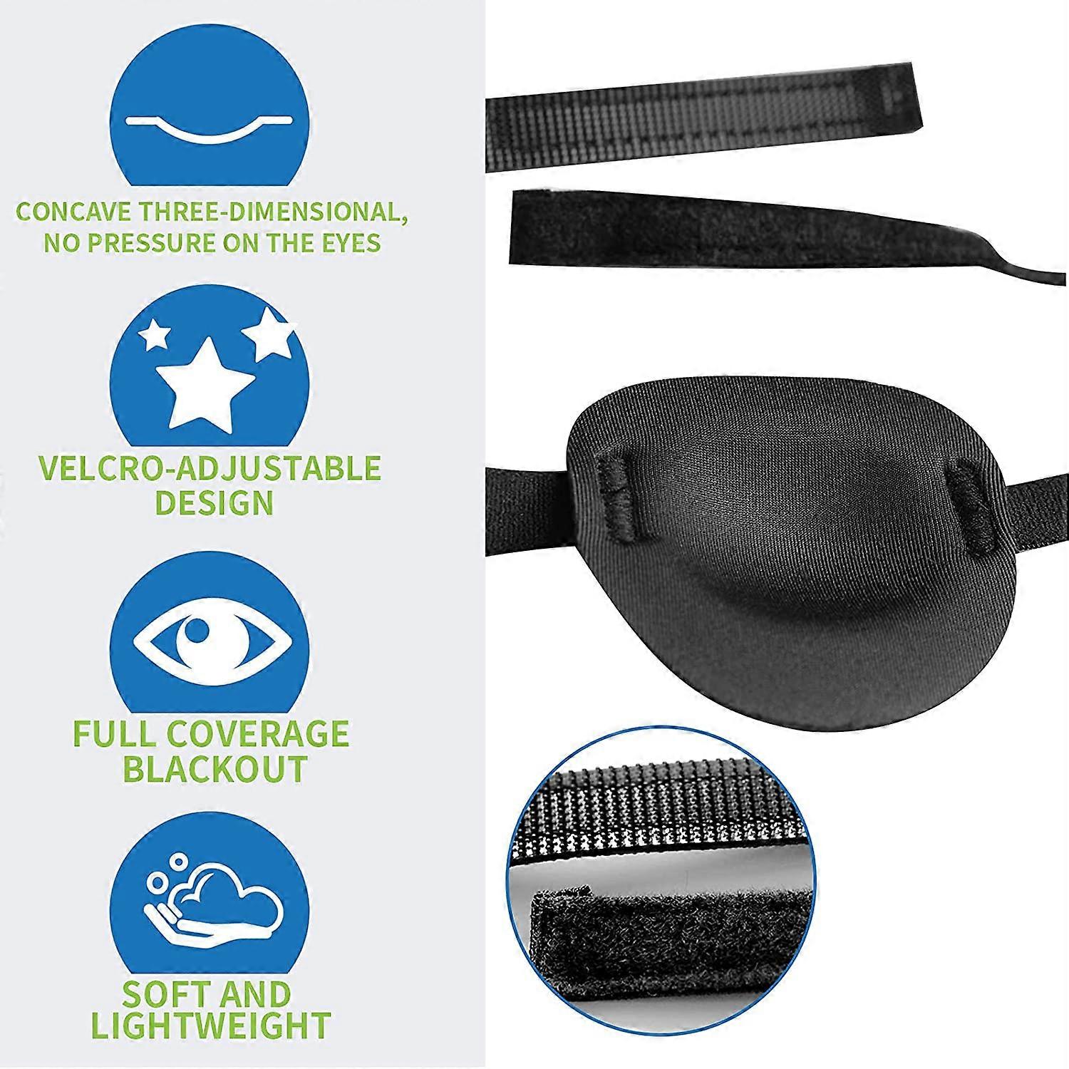 5 Pcs Eye Patches for Adults and Kids,3D Adjustable Eyepatch for Right ...