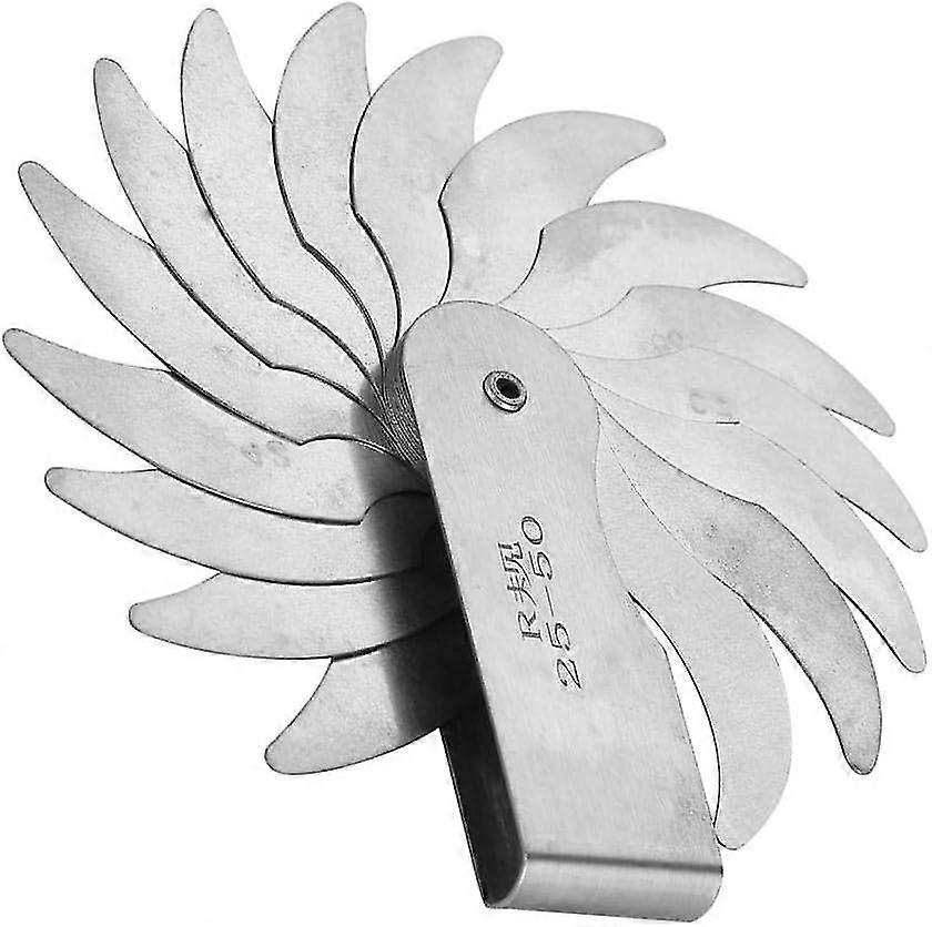 Stainless Steel Radius Fillet Gauge Internal External Concave Convex ...