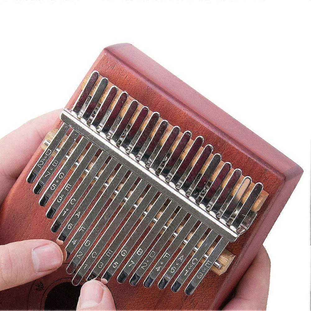 17-Key Kalimba Mahogany Thumb Piano Musical Instrument with Bag and ...