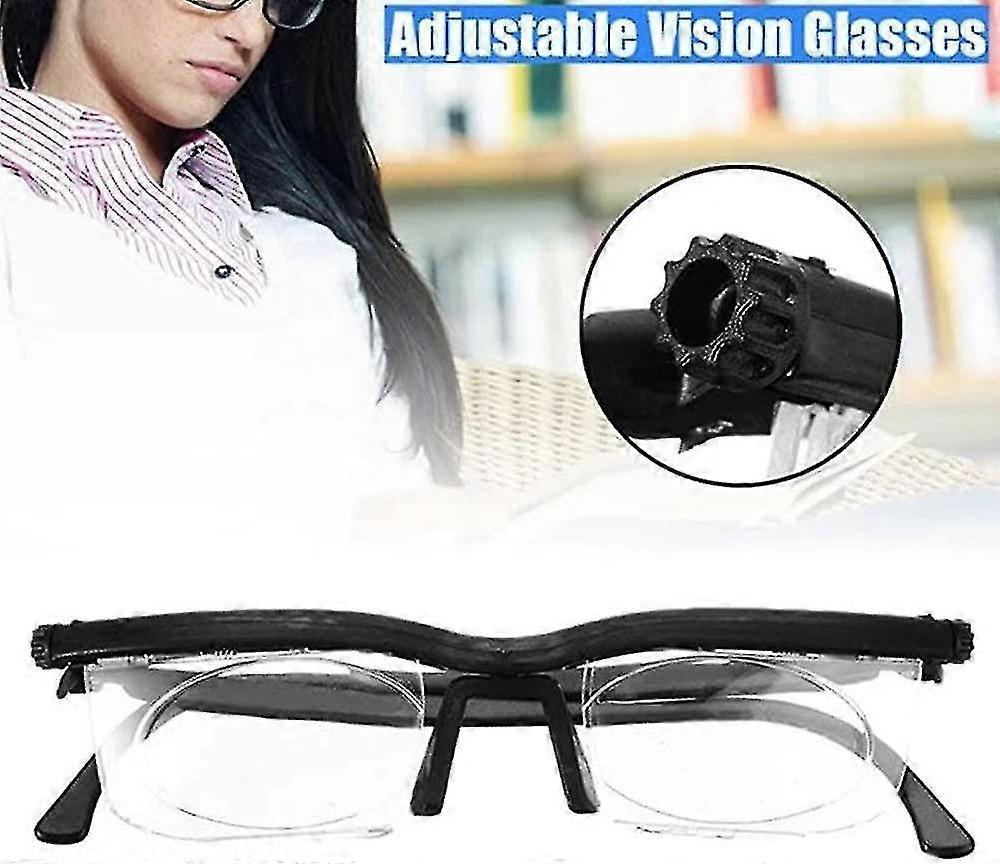 Adjustable Focus Glasses Dial Vision Near And Far Sight, Hd Zoom ...