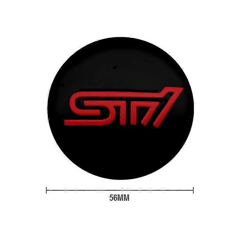 4pcs 56+60mm Car Wheel Hub Center Caps Sticker Rim Cover Auto Badge ...