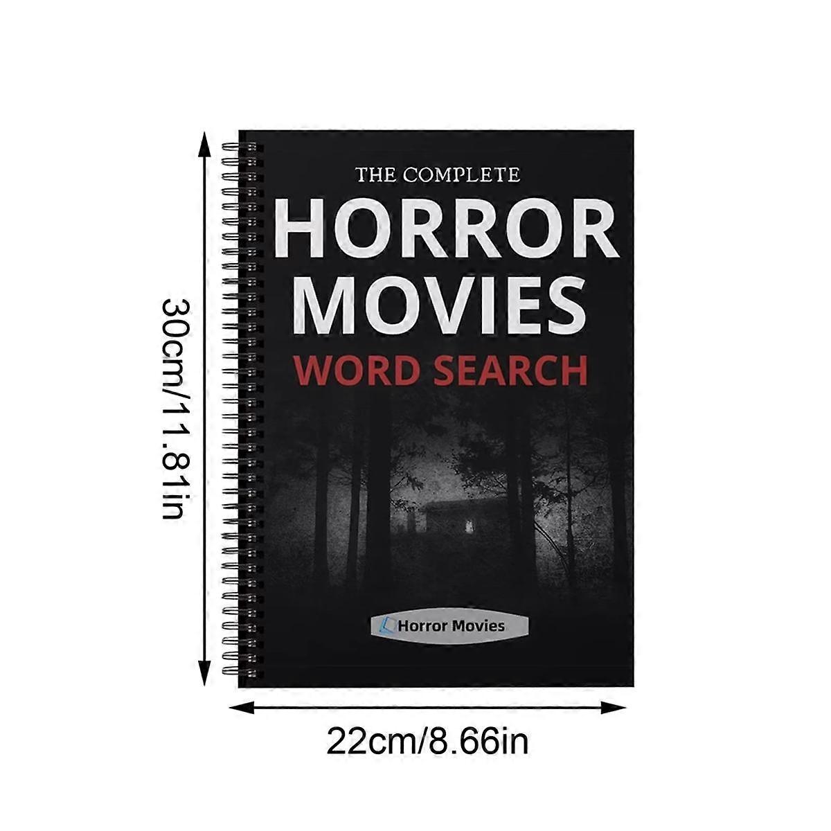 Horror Word Search: Horror Films Puzzle Book Horror Theme Book for ...