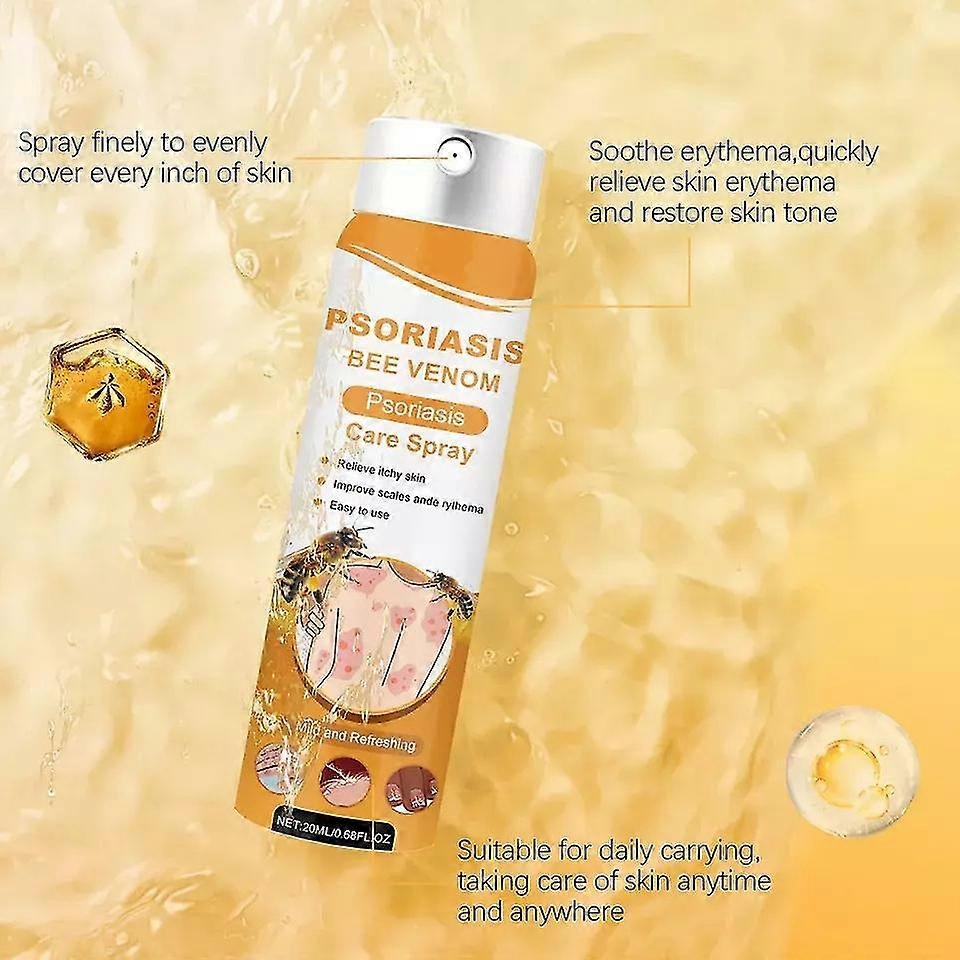 1-3pcs Bee-Venom Anti-Itching Spray Body Skin Care Treatment Mild and ...