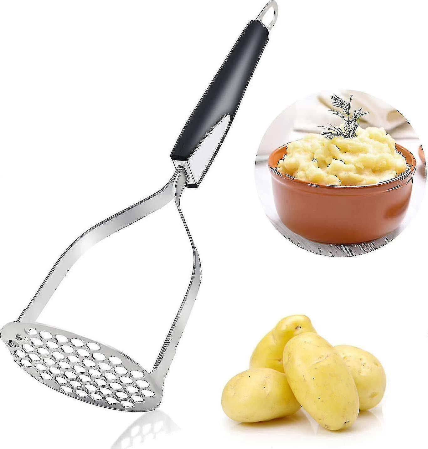 Potato Masher, Manual Potato Masher | Portable Stainless Steel Kitchen ...