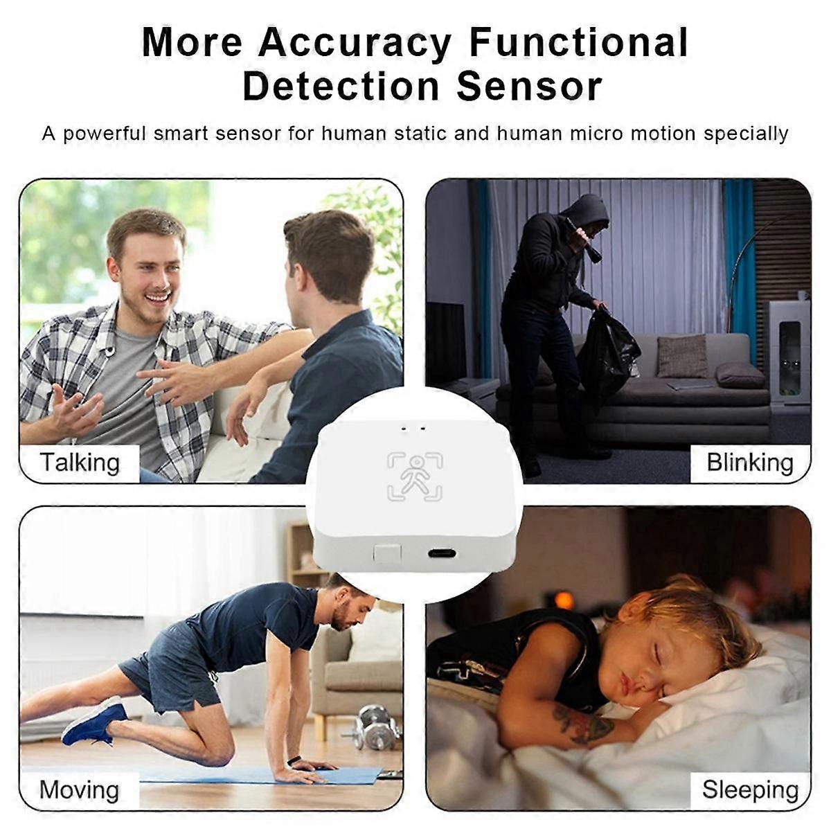 Tuya Zigbee Human Presence Detector Smart Human Body PIR Sensor MmWave ...