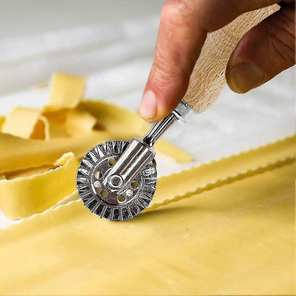 Ravioli Stamp Maker Cutter With Roller Wheel Set, Mold With Wooden ...