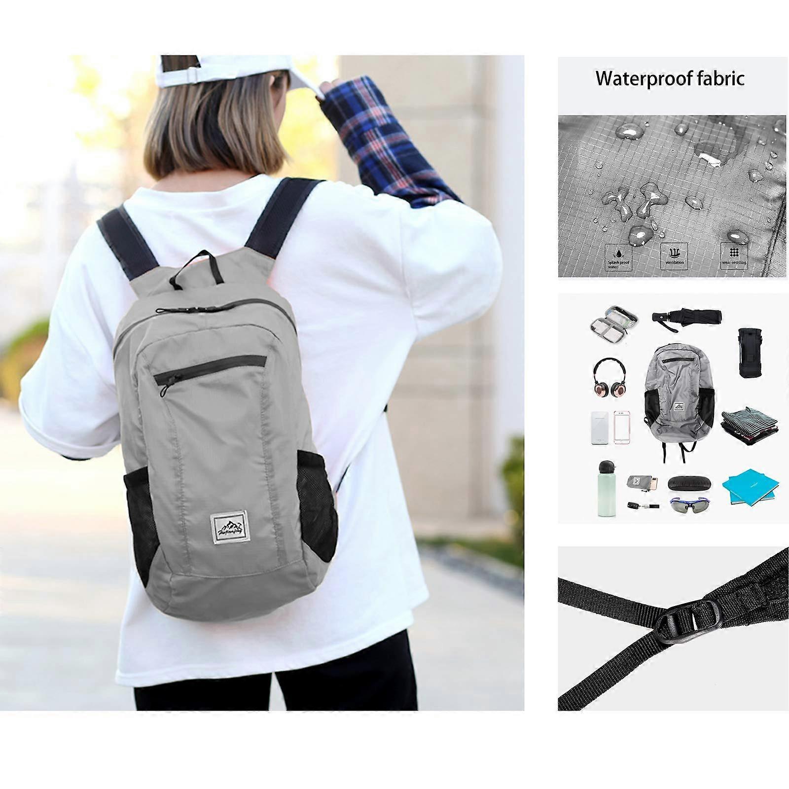 Hiking Backpack Ultra-Light 20L Waterproof Folding Sports Lightweight ...