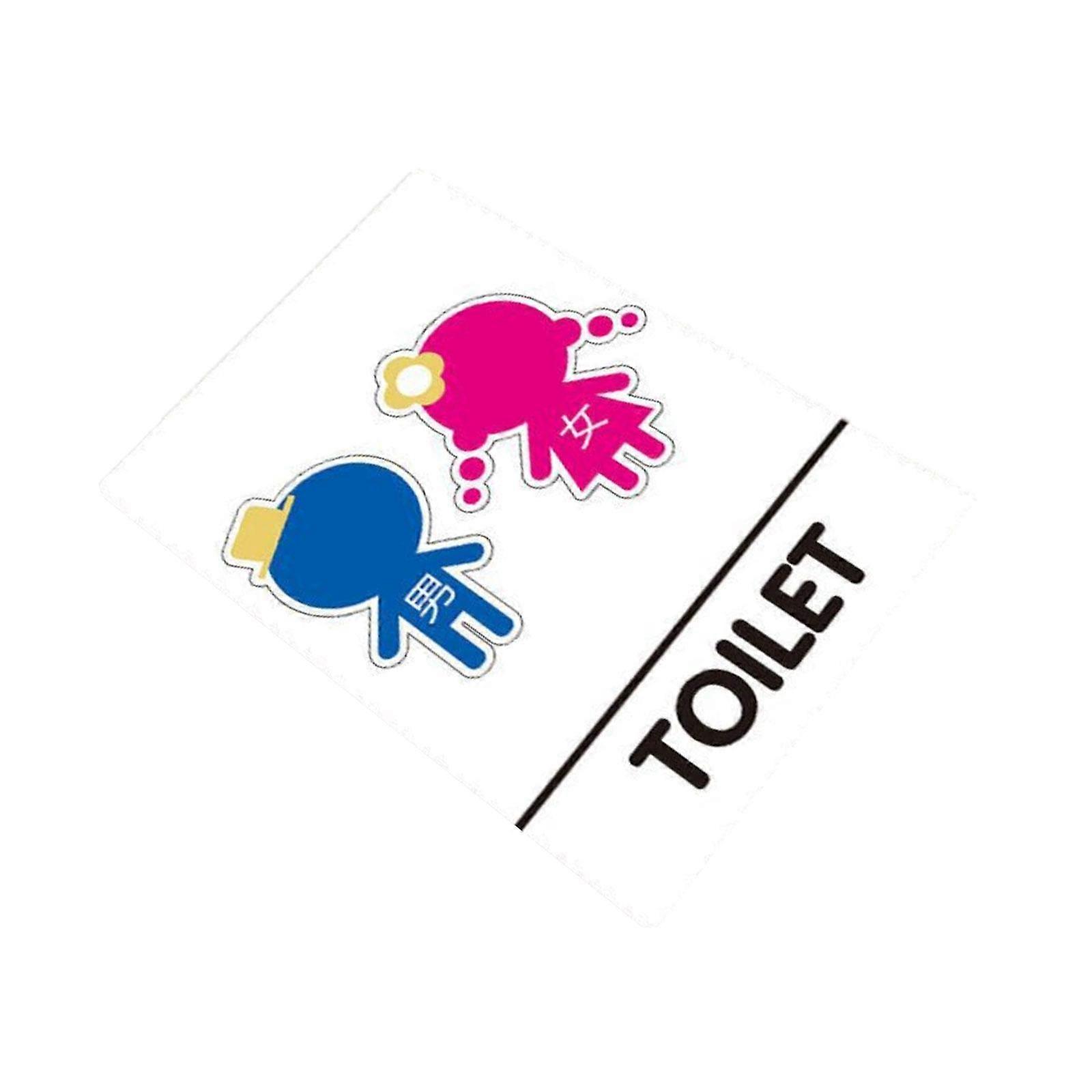 Children Toilet Signs Stick Decals Modern Toilet Door Sign Acrylic ...