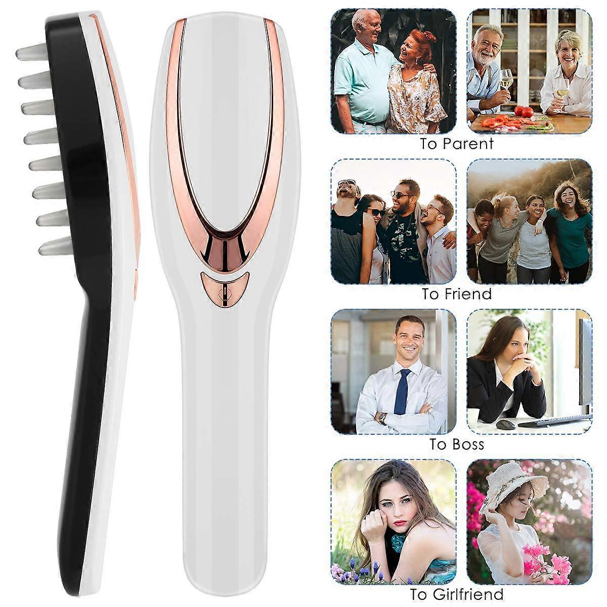 Phototherapy Hair Regrowth Brush, Scalp Massager Comb for Hair Growth ...