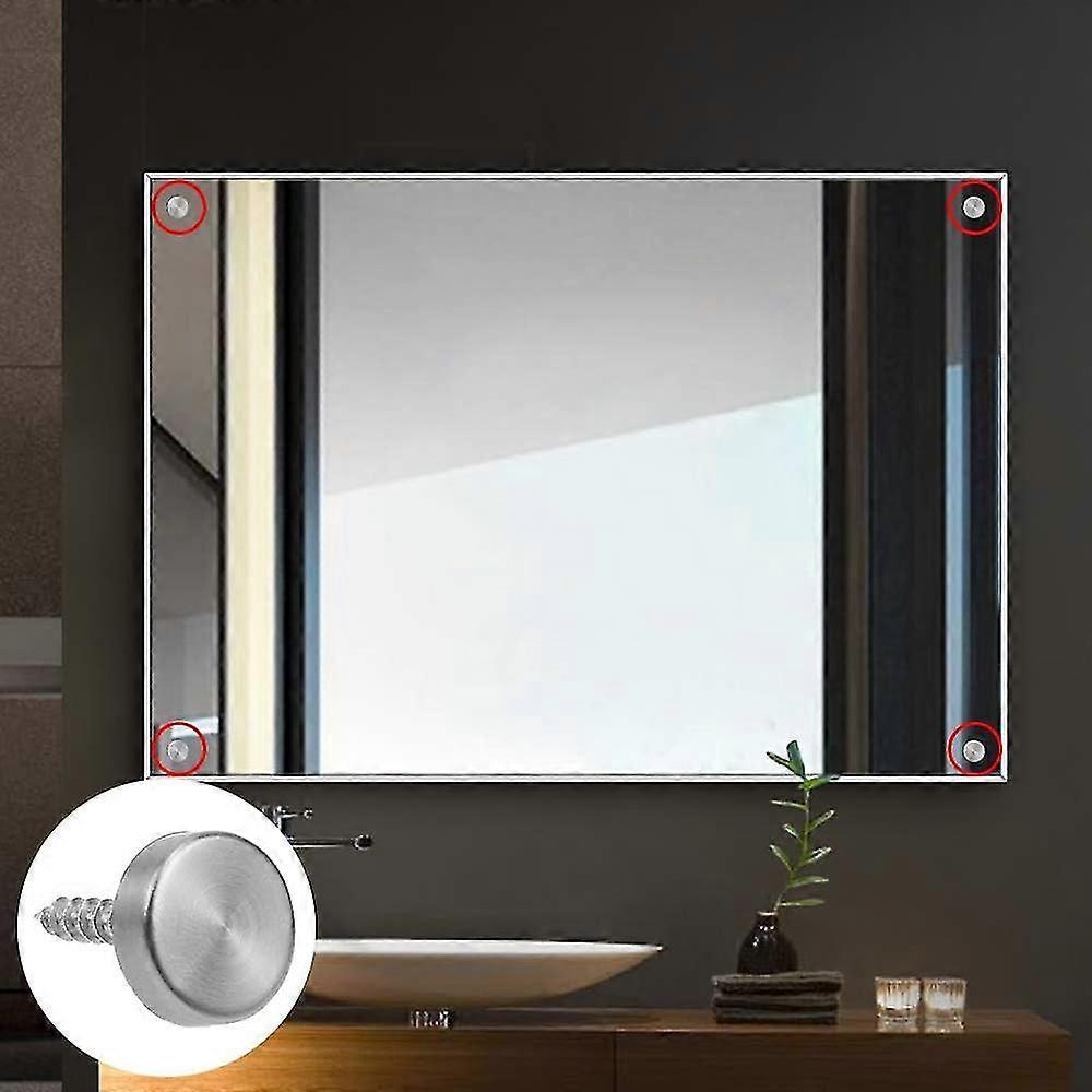 12 Pcs 16mm Mirror Screws Stainless Steel Mirror Nails Mirror Screws ...