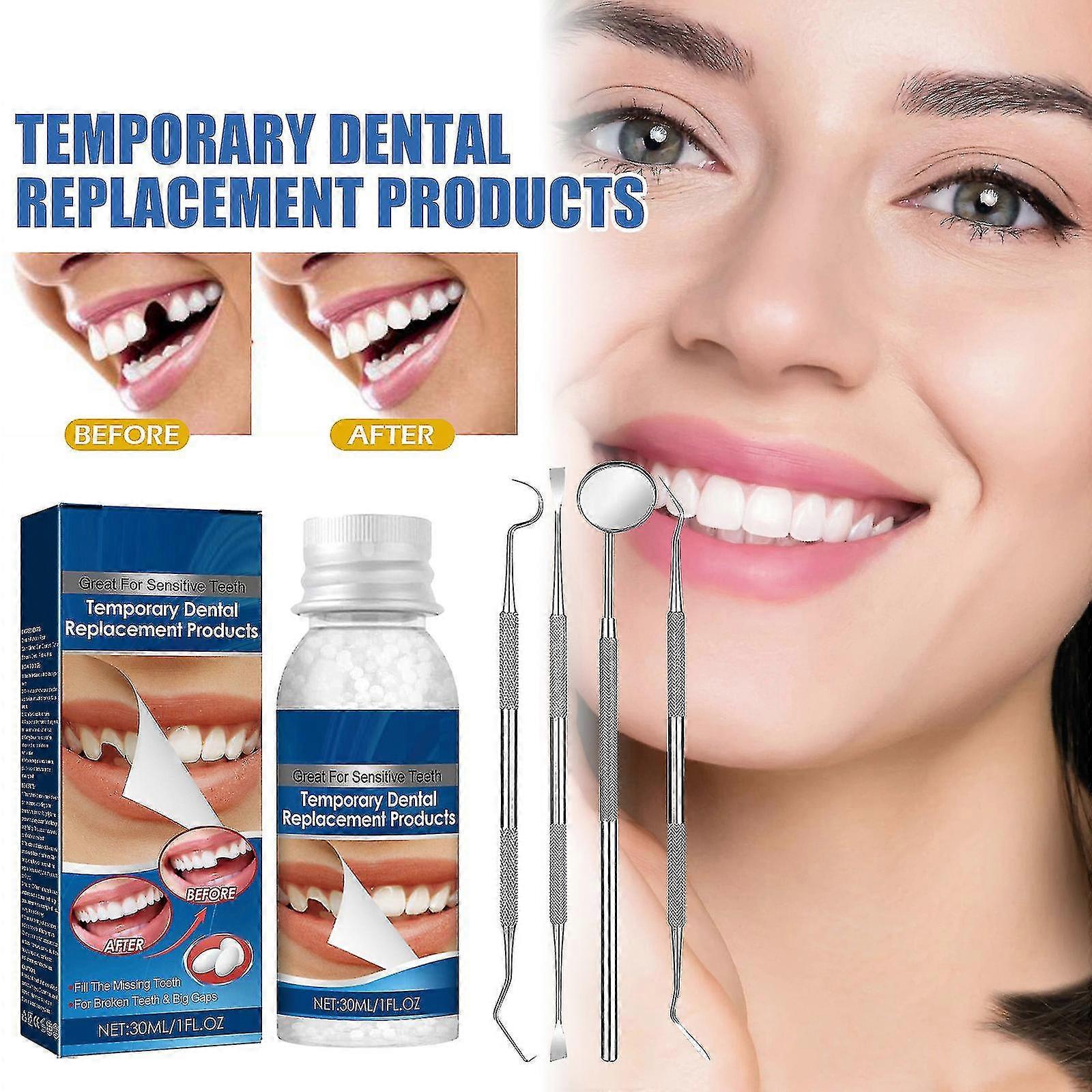 Tooth Repair Kit, Diy Temporary Tooth Replacement Kit&denture Repair ...