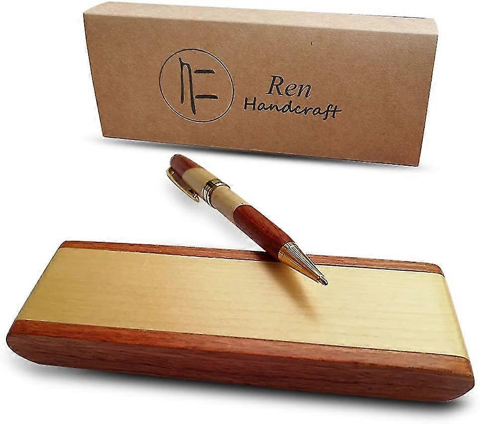 Luxury Wooden Ballpoint Pen Gift Set With Business Pen Case Display ...