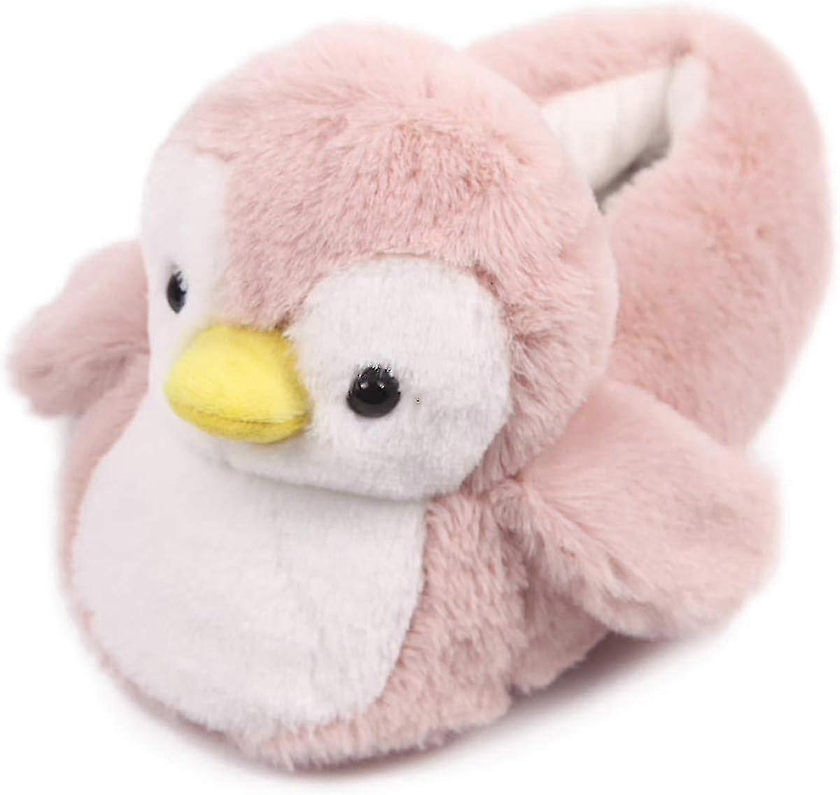 Womens Cute Penguin Animal Slippers Novelty Cozy Fuzzy Slippers Soft ...