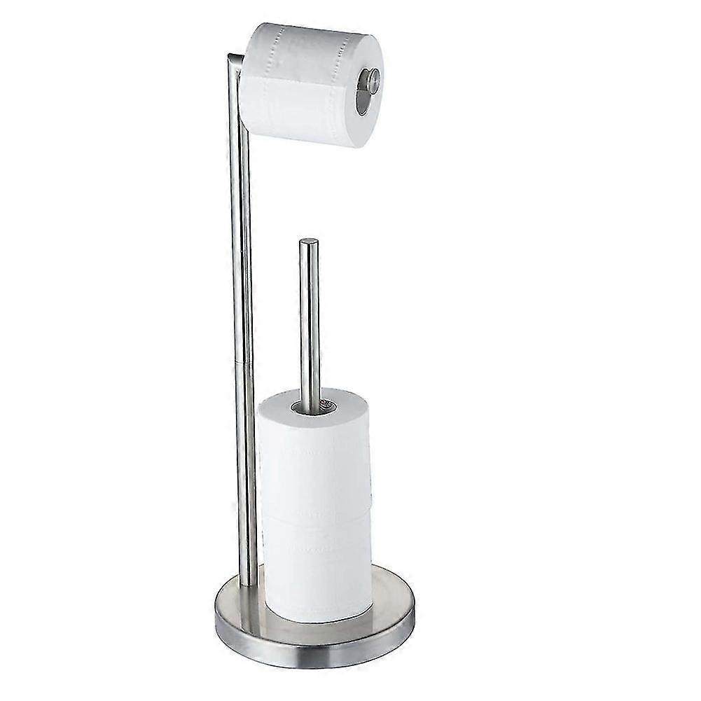 Freestanding Toilet Paper Holder Stand With Reserve, Stainless Steel ...