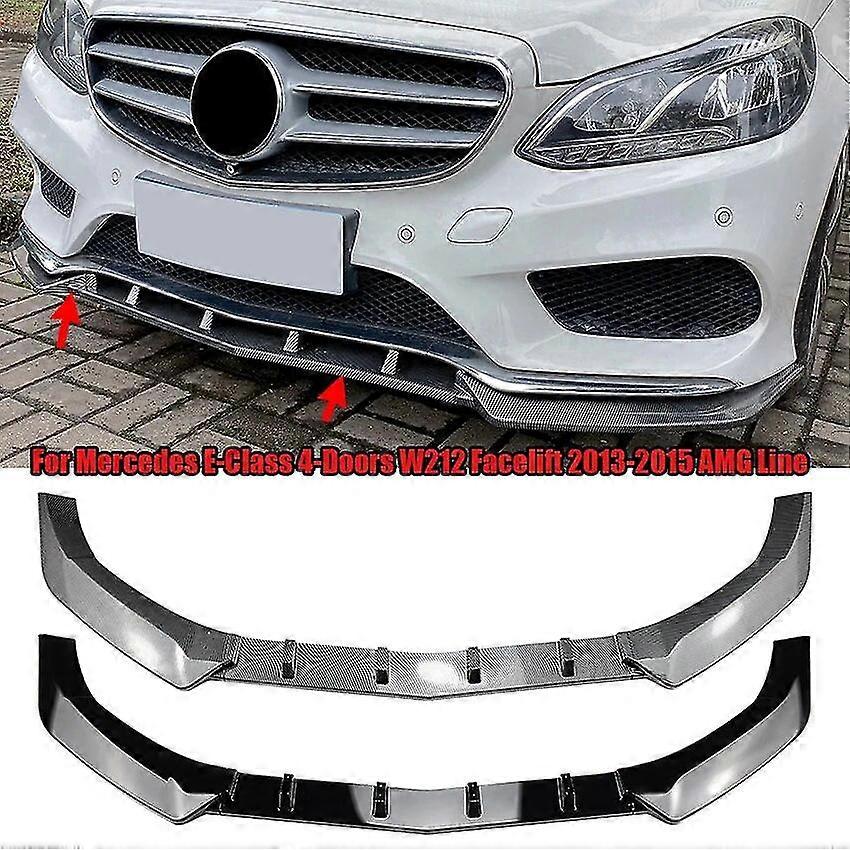 Front Bumper Lip Splitter Diffuser Body Kit For Mercedes E-Class W212 ...