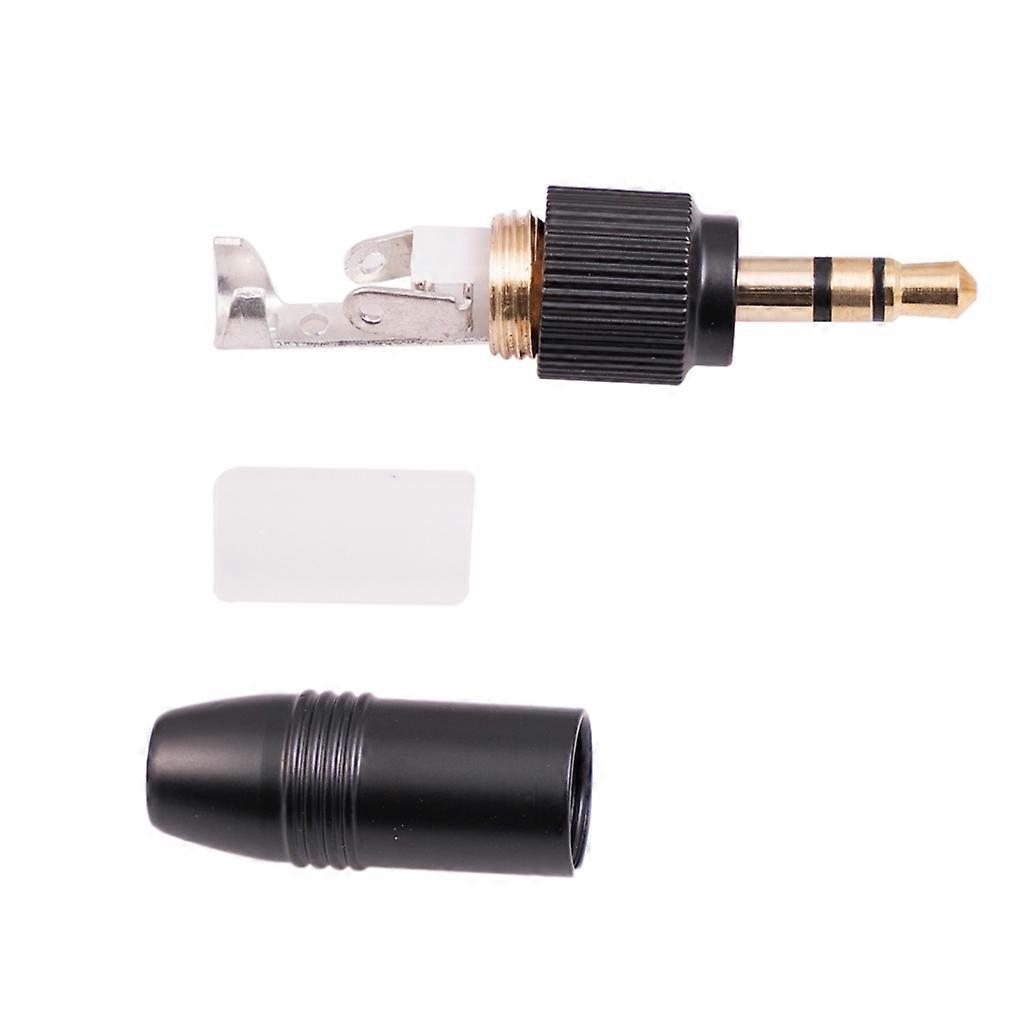 3.5mm Plugs Metal Connector Microphone Stereo Male Plug Headphone Audio ...