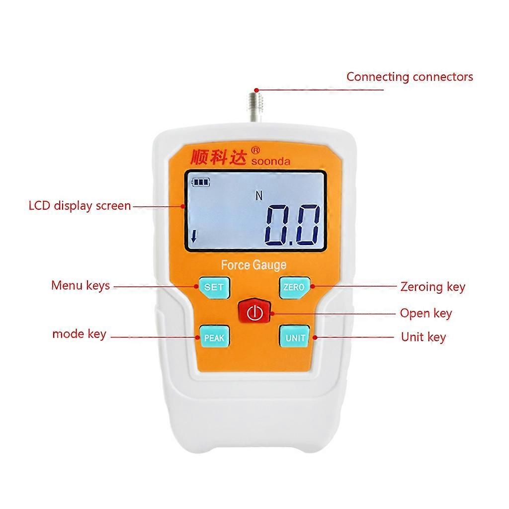 Portable Digital Force Gauge Spring Push Pull Gauge Portable Push Pull ...