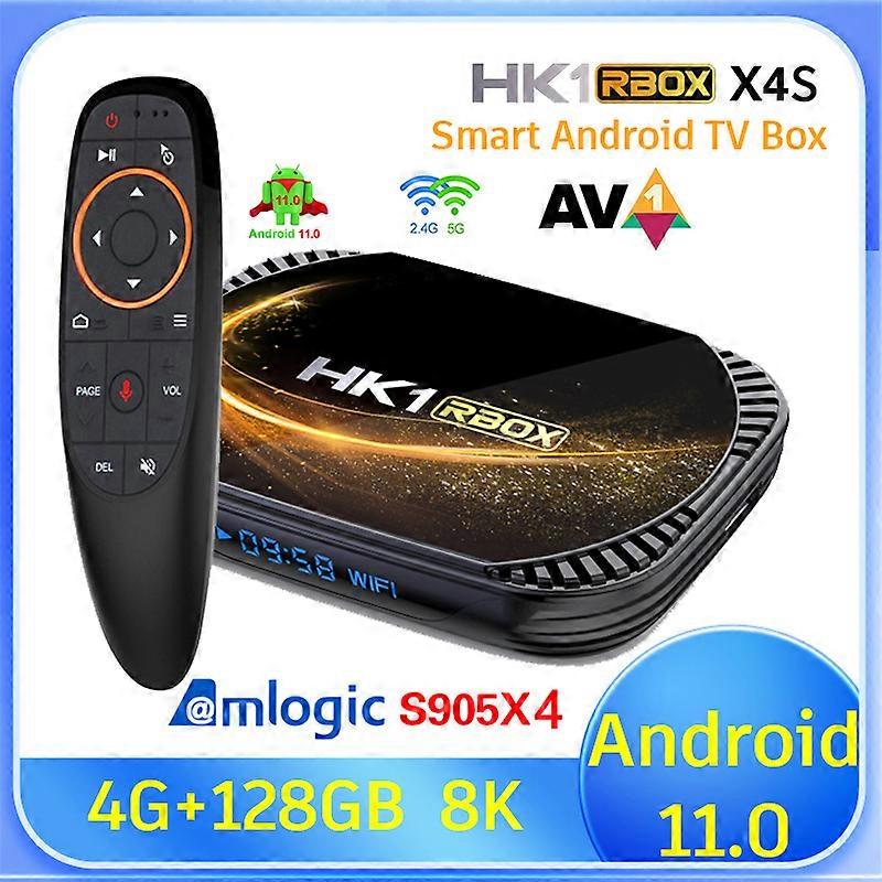 Smart TV Box HK1 RBOX X4S Amlogic S905X4 Android 11 4GB 64G 128GB 5G ...