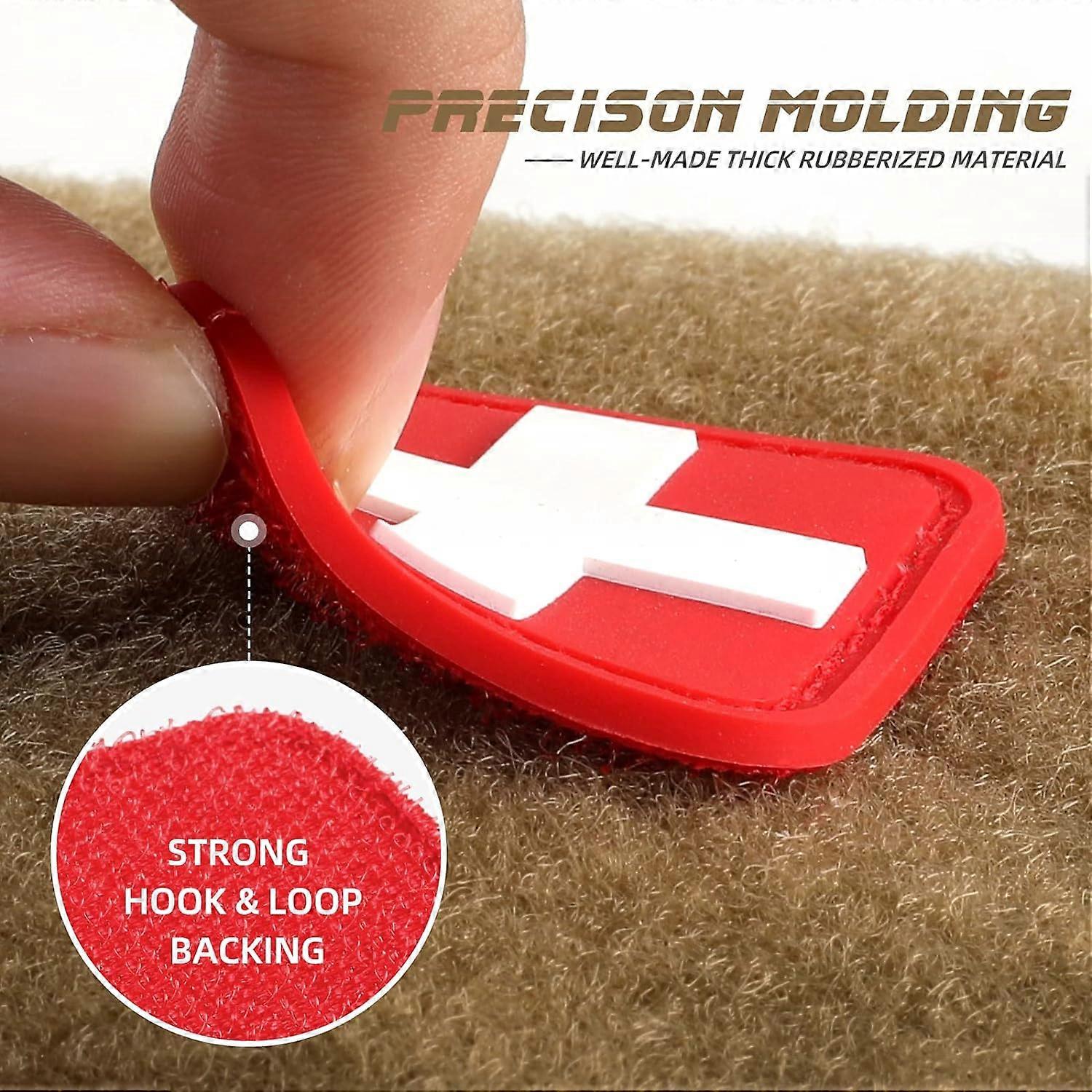 6 Pieces Medic Red Cross Patch, First Aid Morable Patch Perfect for ...