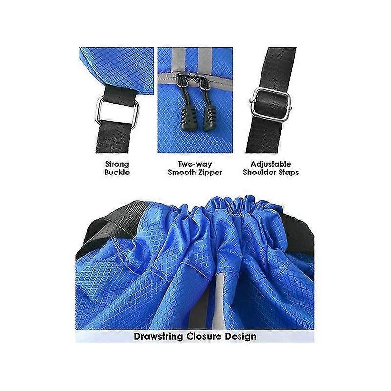 Unisex Drawstring Backpack, Waterproof Gym Bag, Durable Sports Bag With ...